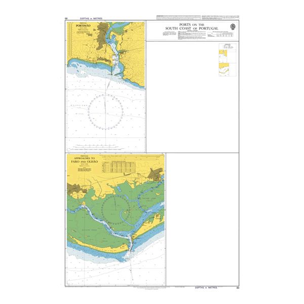 Admiralty Chart 83: Ports on the South Coast of Portugal – SailorShop.co.uk