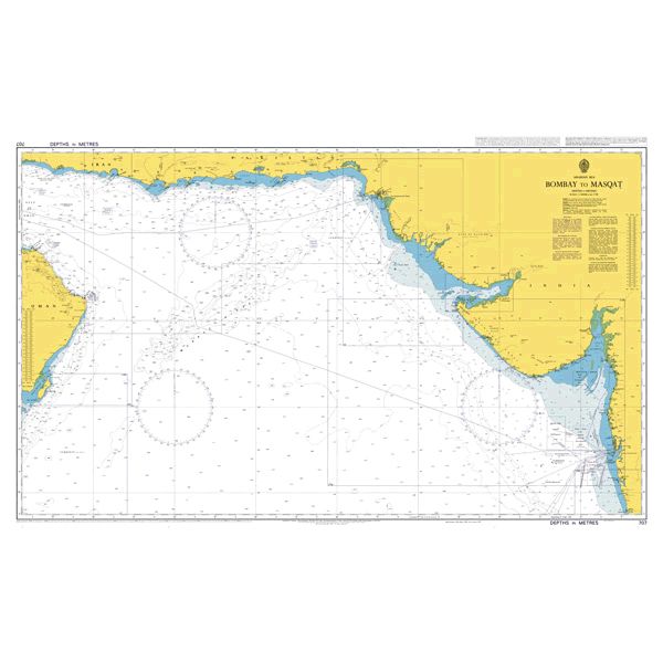 Admiralty Chart 707: Mumbai (Bombay) to Muscat (Masqat) – SailorShop.co.uk