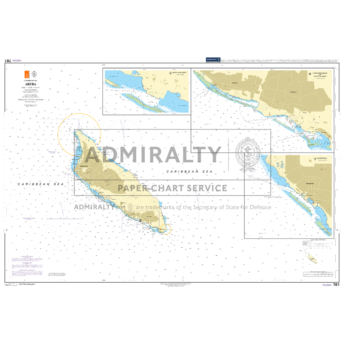 Admiralty Chart 781: Aruba – SailorShop.co.uk