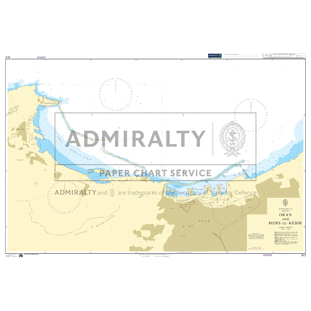 Admiralty Chart 812: Oran and Mers-el-Kebir – SailorShop.co.uk