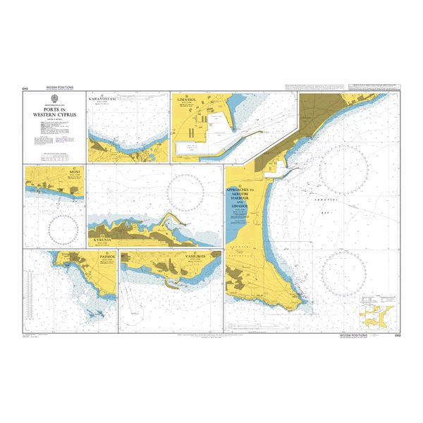 Admiralty Chart 849: Ports in Western Cyprus – SailorShop.co.uk