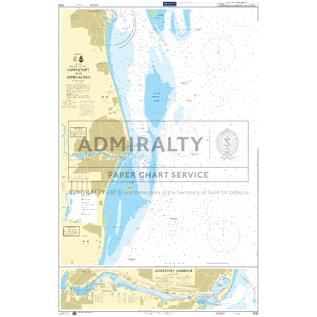 Admiralty Chart 1535: Lowestoft and Approaches – SailorShop.co.uk