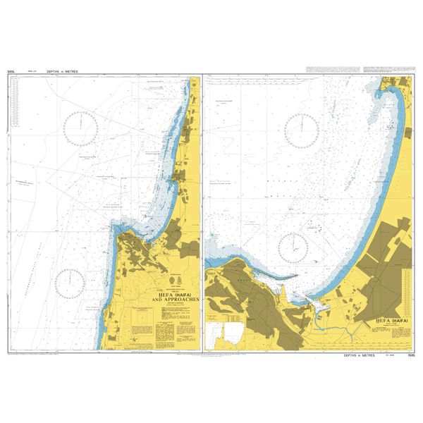 Admiralty Chart 1585: Hefa (Haifa) and Approaches – SailorShop.co.uk