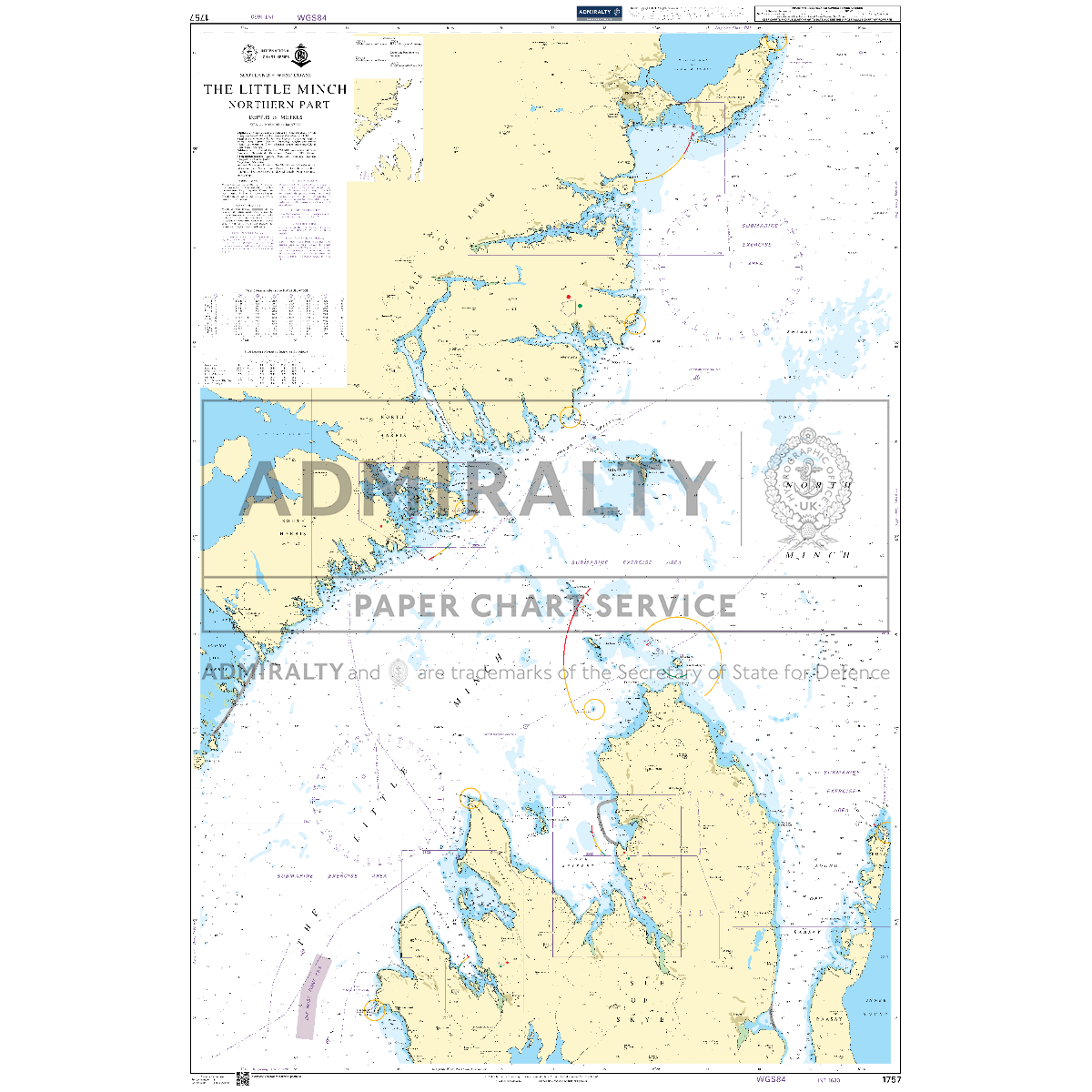 Admiralty Chart 1757 | The Little Minch Northern Part – SailorShop