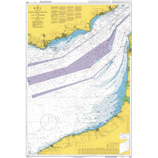 Admiralty Chart 2451 | Newhaven to Dover and Cap d'Antifer to Cap Gris ...