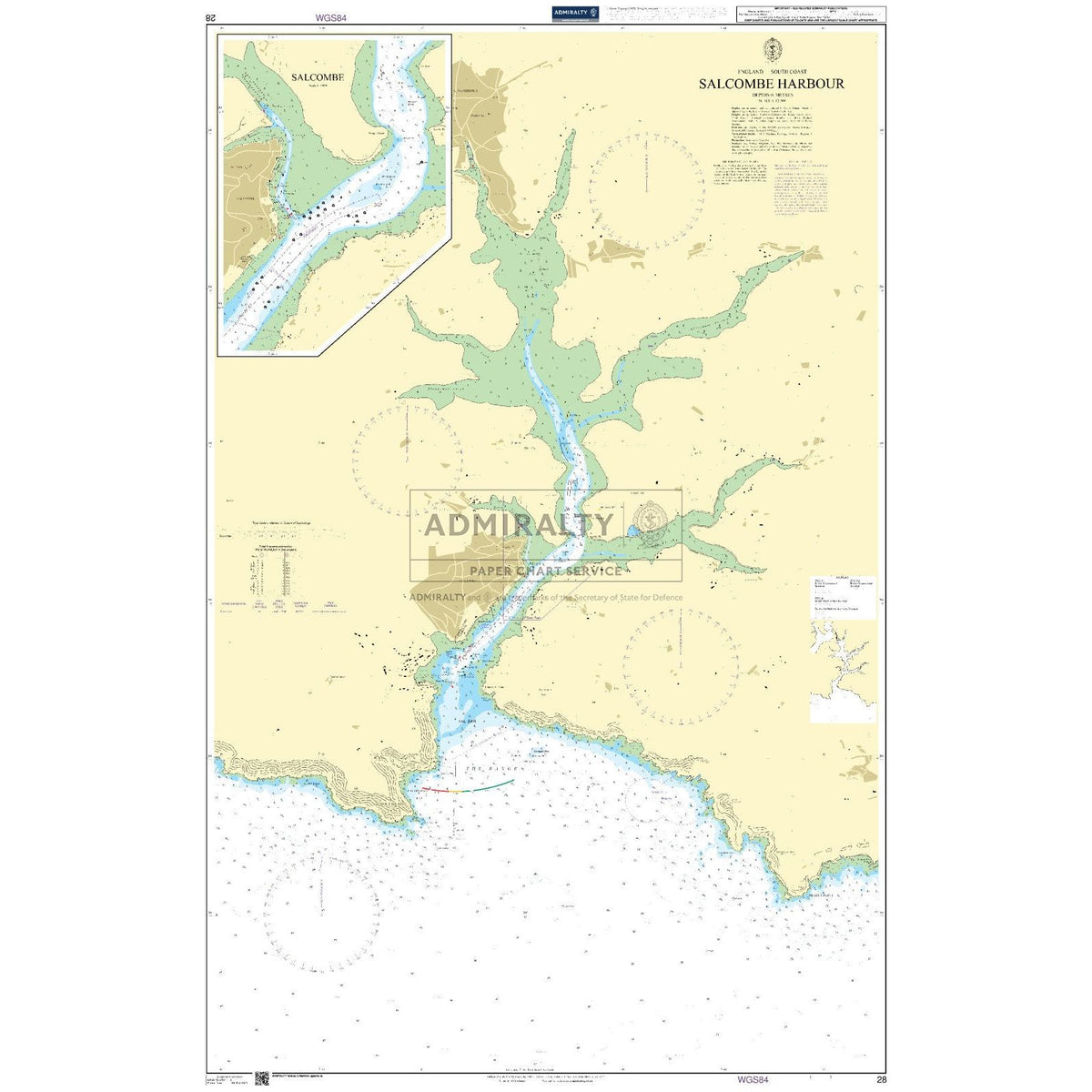 Admiralty Chart 28: Salcombe Harbour – SailorShop.co.uk