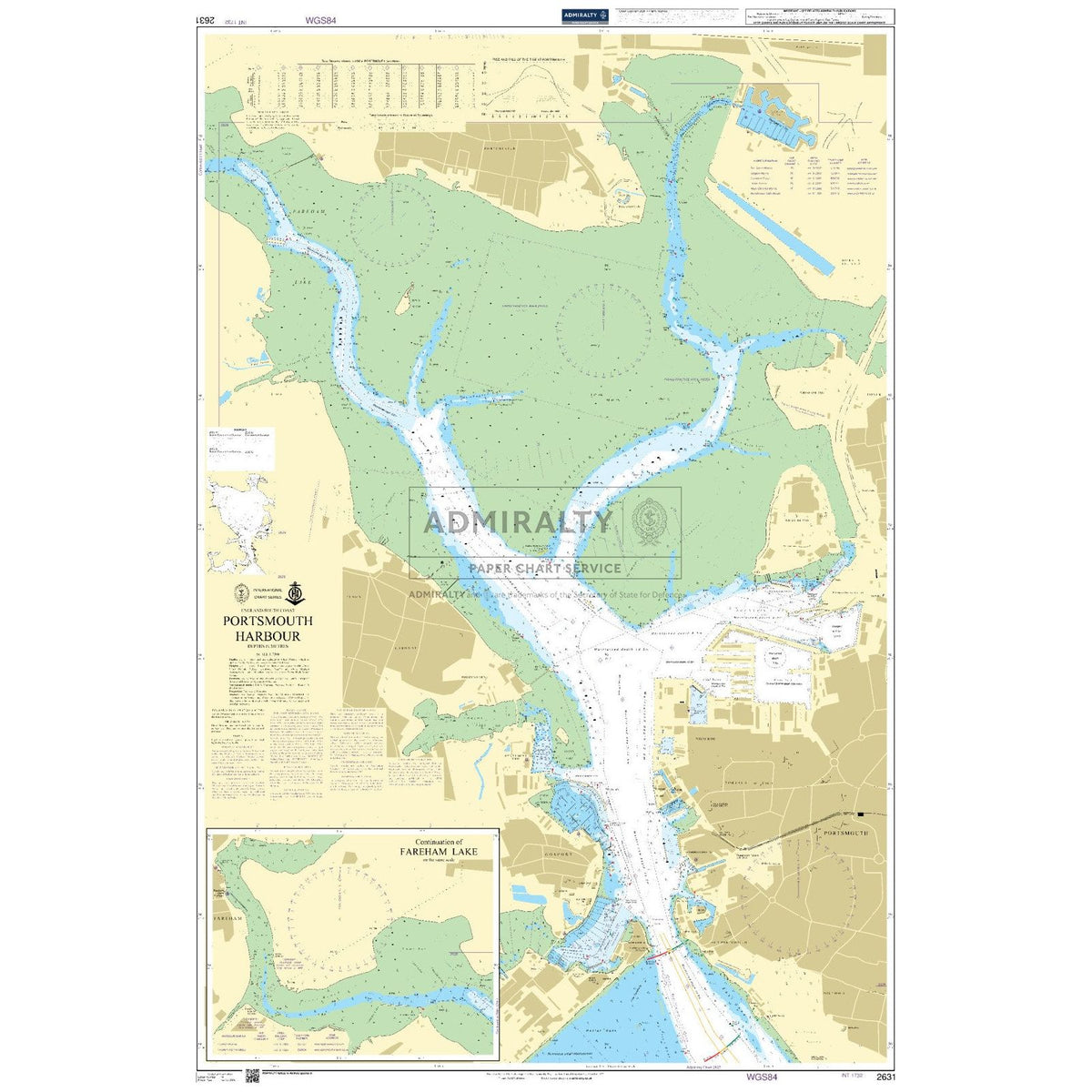 Admiralty Chart 2631: Portsmouth Harbour – SailorShop.co.uk