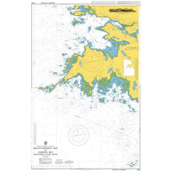 Admiralty Chart 2708: Ballyconneely Bay to Clifden Bay including Slyne ...
