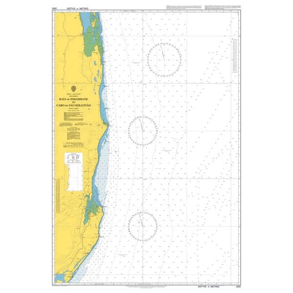Admiralty Chart 2931: Baia de Inhambane to Cabo de Sao Sebastiao ...