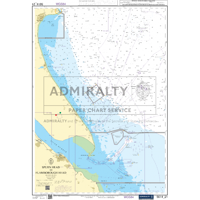 Admiralty Small Craft Chart 5614_21: Spurn Head to Flamborough Head ...