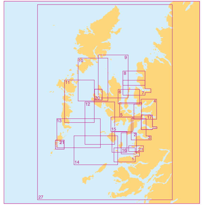 Admiralty Small Craft Charts 5616: Full NW Scotland & Hebrides Folio ...