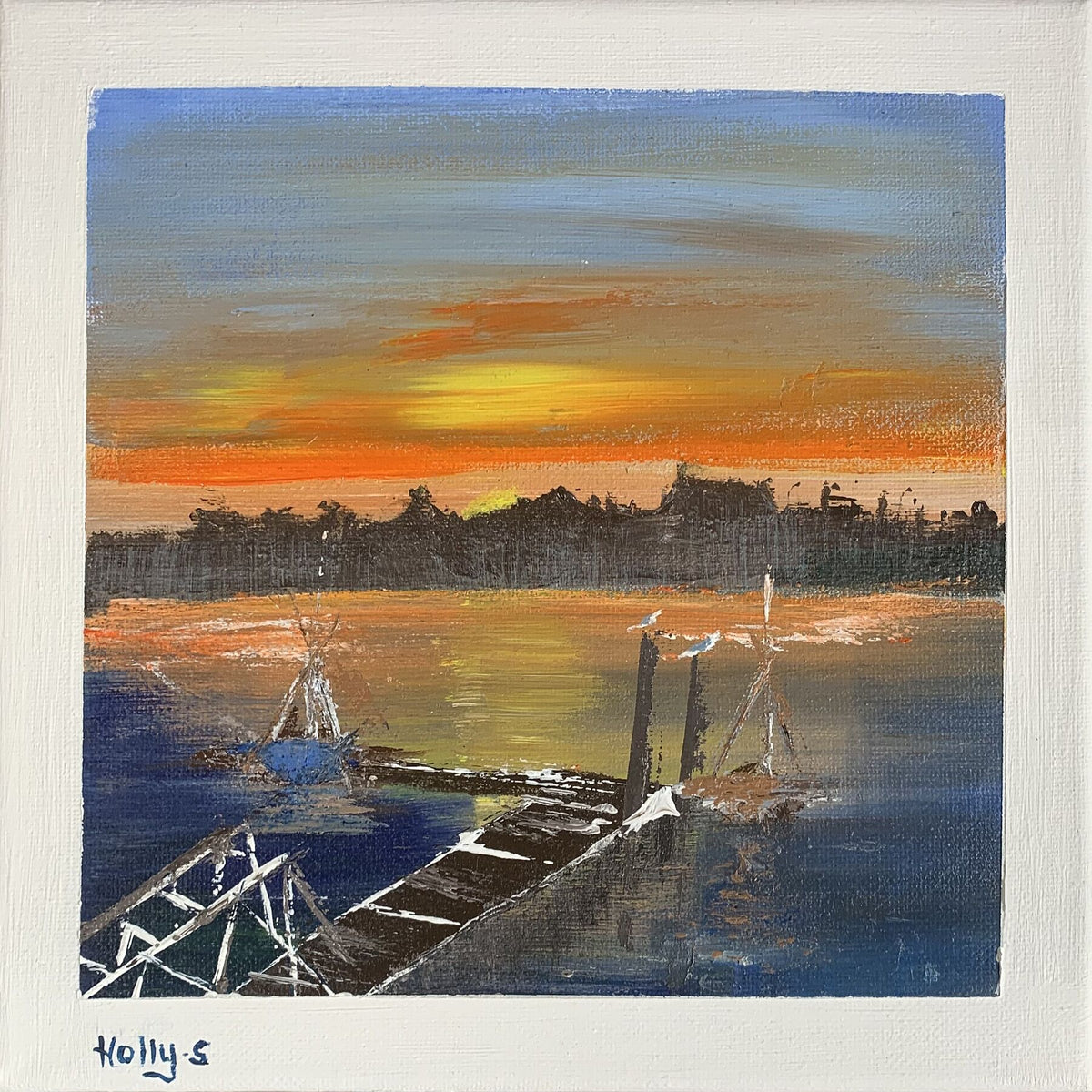 Swan Quay – Art Print by Holly Sutherland – SailorShop.co.uk