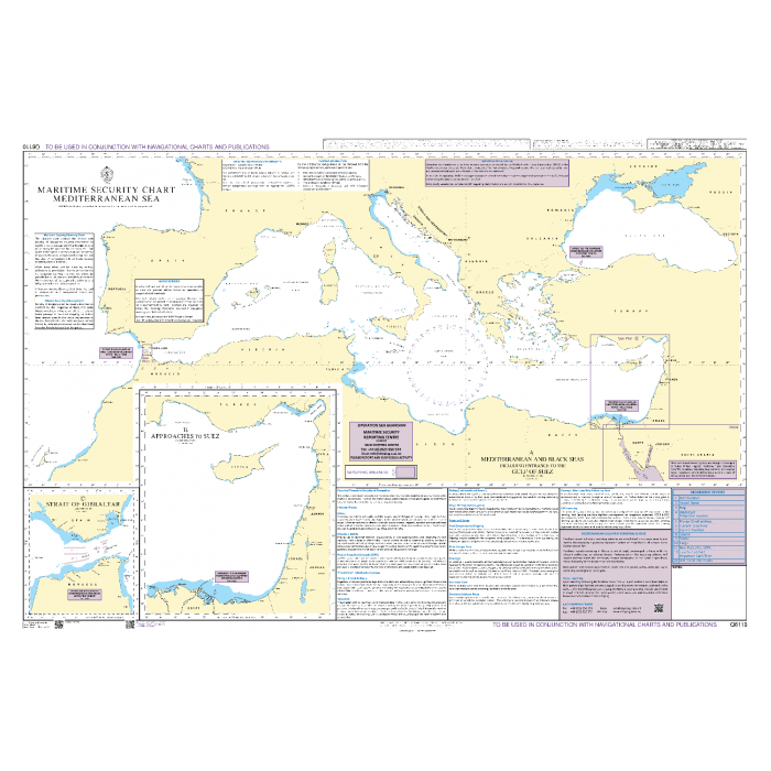 Admiralty Chart Q6110: Maritime Security Chart - Mediterranean Sea ...